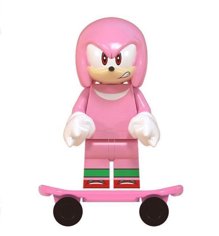 Boneco Blocos De Montar Hiper Knuckles Sonic Minifigure - Mega Block ...