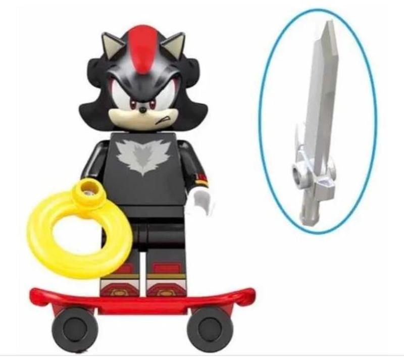 Boneco Blocos De Montar Shadow Skate Sonic The Hedgehog - WM - Bonecos ...
