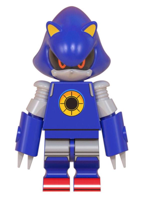 Boneco Blocos De Montar Super Metal Sonic - Mega Block Toys ...