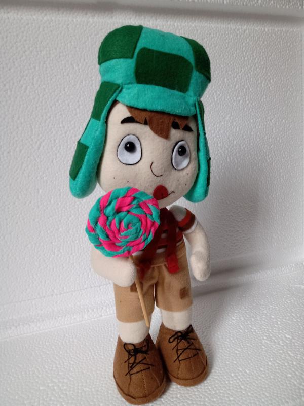 Boneco Chaves em feltro - Maravilhoso Mundo dos Feltros - Bonecos ...