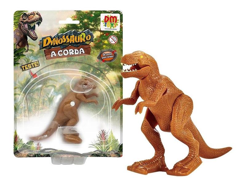 Boneco Dinossauro À Corda Tiranossauro Rex Marrom - Dm Toys - Bonecos ...