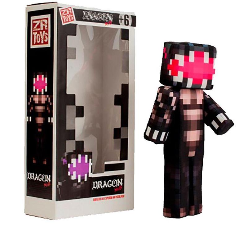 Boneco do Minecraft Articulado Dragon Mob C3031 - ZR Toys - Boneco ...