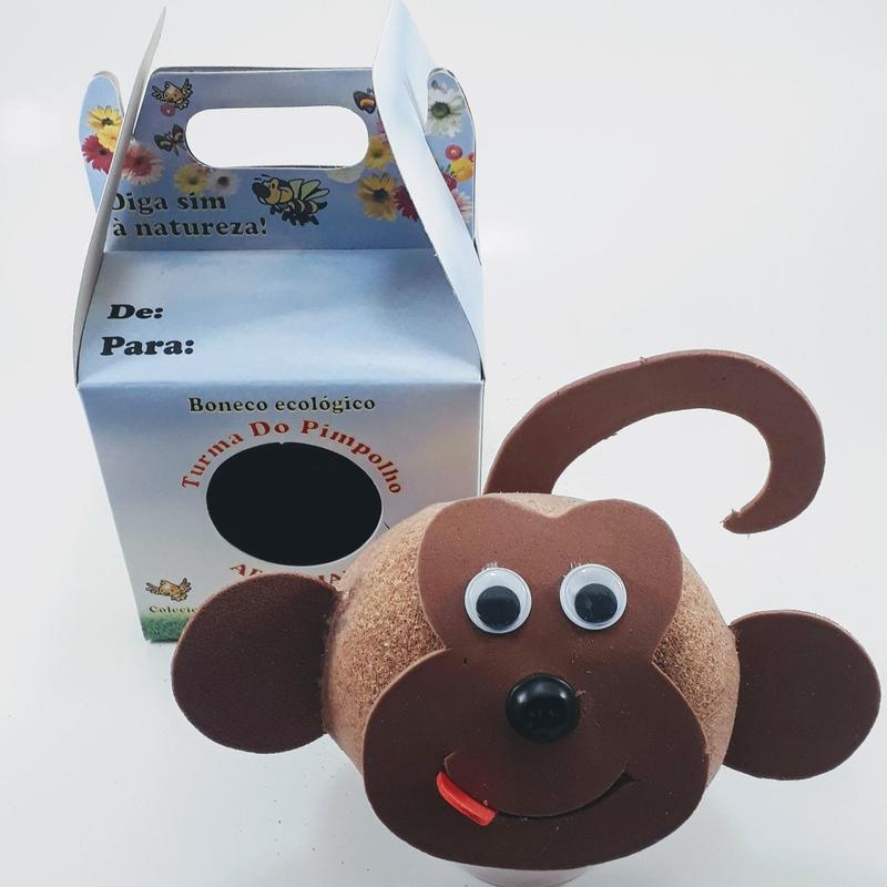 Boneco ecológico macaco chico - Horta e Jardim - Bonecos - Magazine Luiza