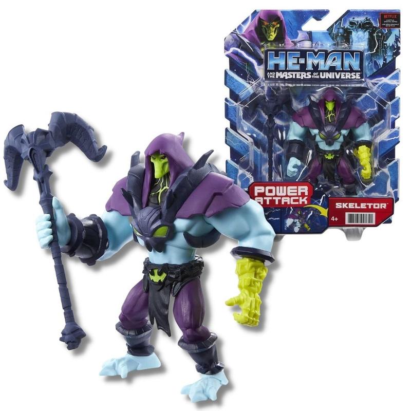 Boneco Esqueleto - He Man power Attack 14 cm Netflix Mattel - Bonecos ...