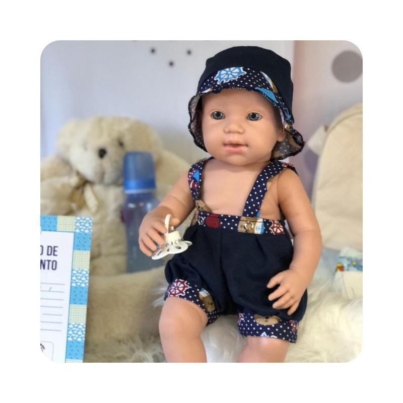 Boneco Estilo Reborn Menino Corpo 100% Vinil Com Bolsa - Sonho de ...