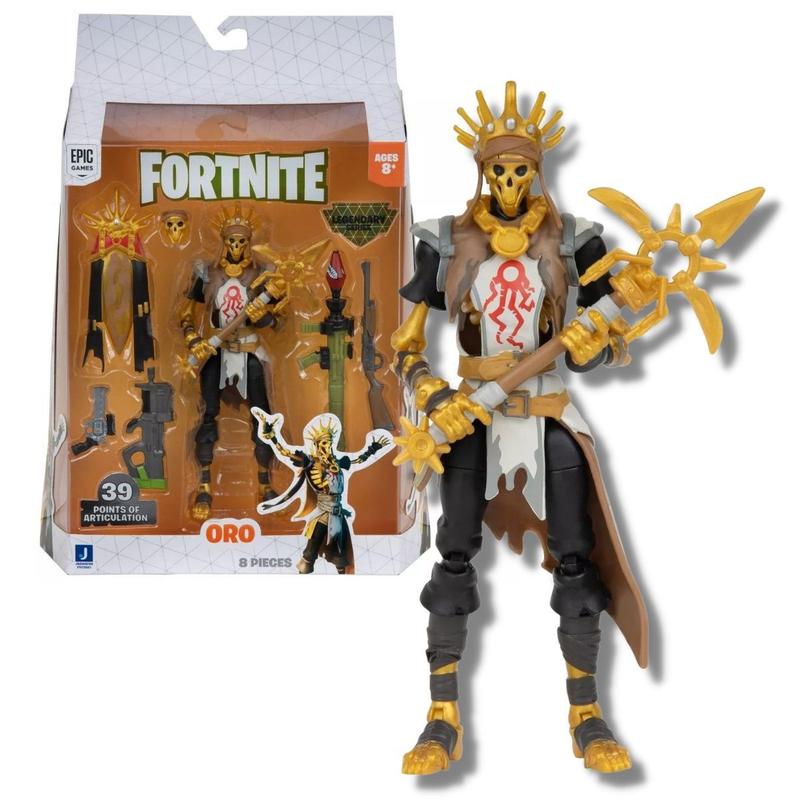 Boneco Fortnite Oro Figura Articulada 16cm Legendary Séries - Jazwares ...