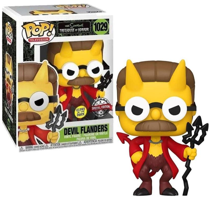 Boneco Funko Pop! Os Simpsons Flanders Demon Glow 1029 - TTR - Funko ...