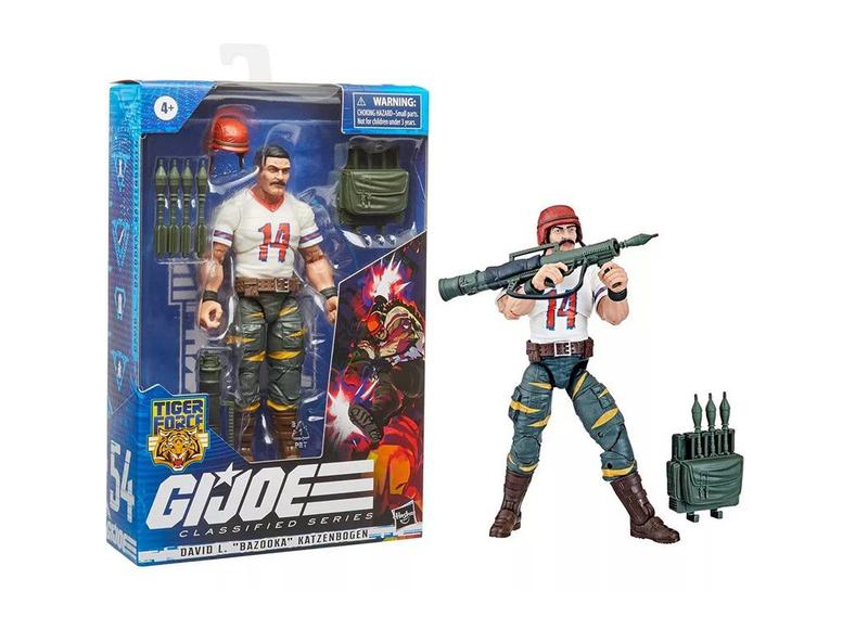 Boneco Gi Joe David L Bazooka Classified Series - Hasbro F4756 ...