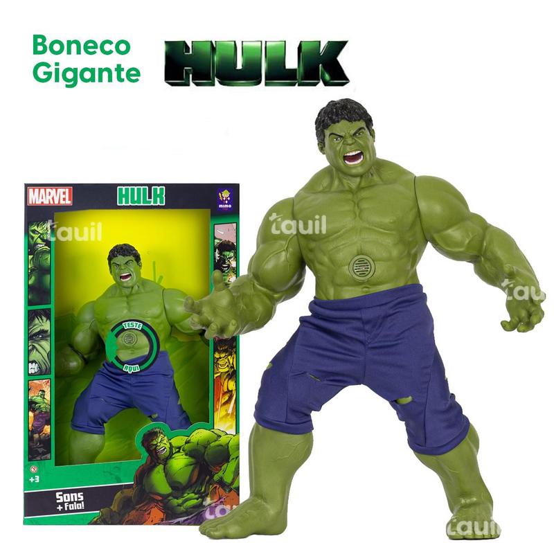Boneco Hulk Gigante com 10 Sons Marvel Mimo Toys - 0581 - Bonecos ...