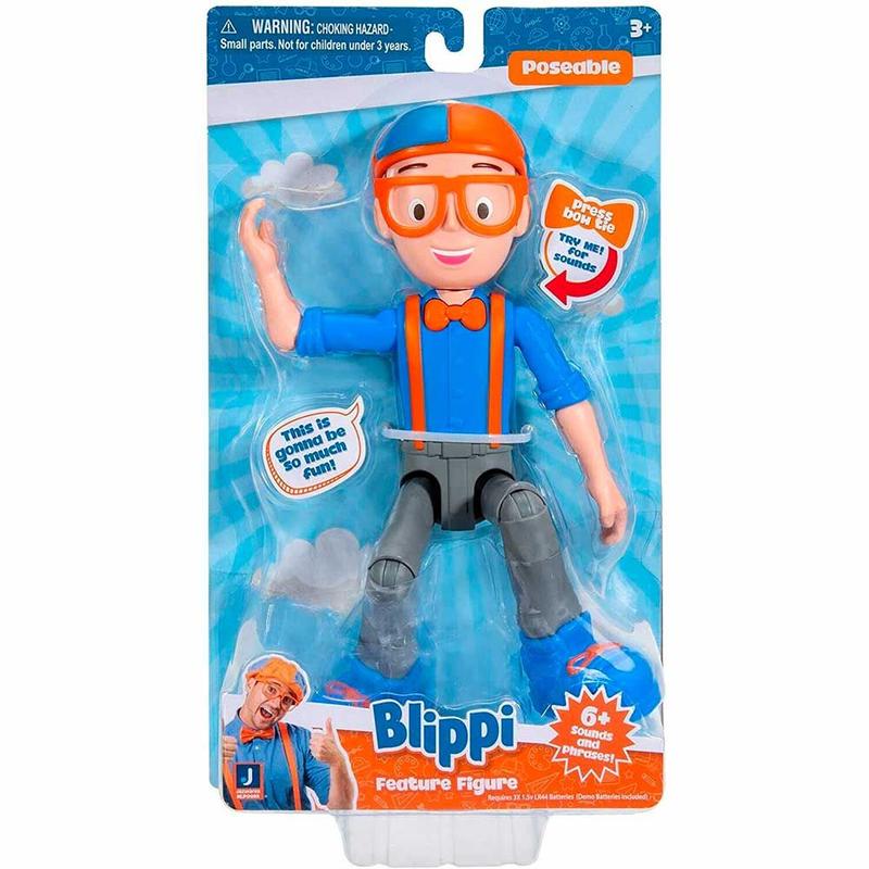 Boneco Interativo - 23cm - Blippi - 6 Frases e Sons - Candide - Bonecos ...