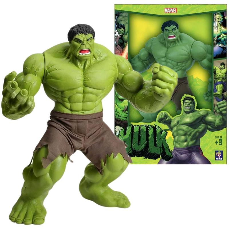 Boneco Marvel Figura Hulk Articulado Herói Vingadores 46cm - Mimo ...