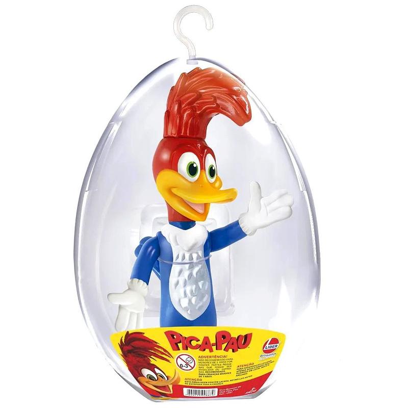 Boneco No Ovo Pica Pau Articulado 22cm 2887 - Lider Brinquedos - Líder ...