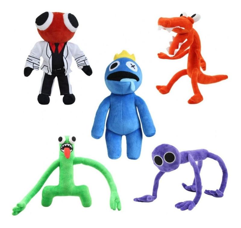 Boneco Pelúcia Rainbow Friends Roblox Azul Verde Roxo Laraja Cor Azul ...