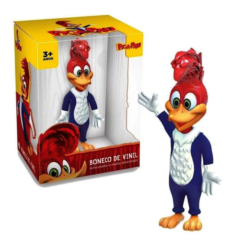 Boneco Pica-pau Articulado De Vinil Macio 22 CM Lider 2826 - Bonecos ...