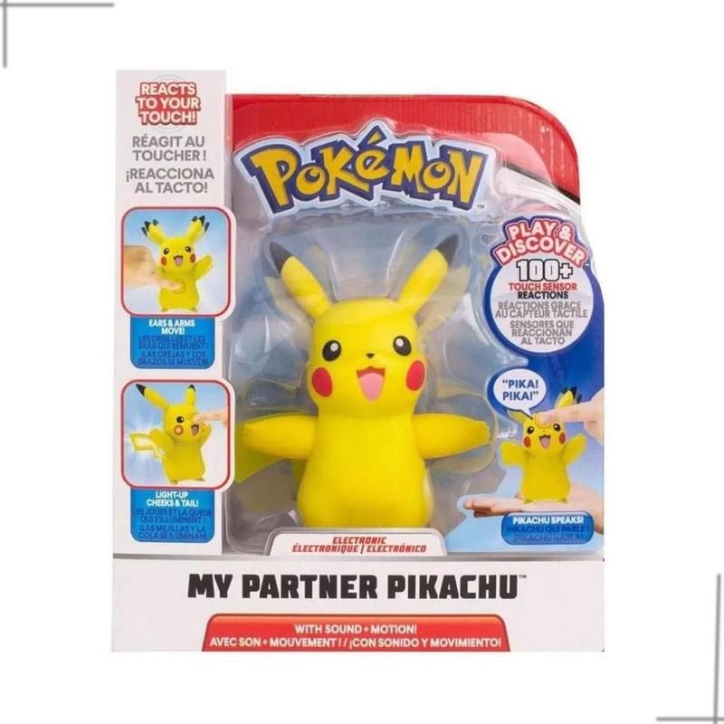Boneco Pokémon Meu Parceiro Pikachu Com Som E Luz - Sunny - Boneco ...