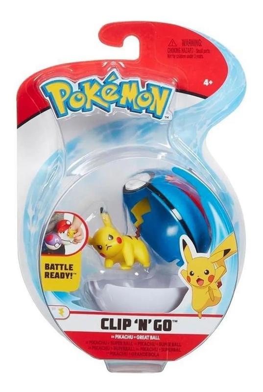 Boneco Pokemon Pikachu e Pokebola - 2606 SUNNY BRINQUEDOS - Bonecos ...