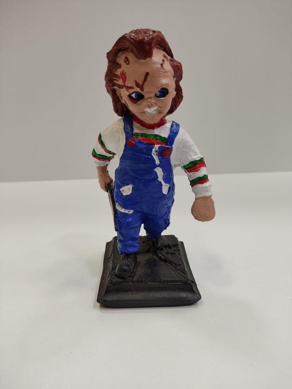 Boneco resina chucky - boneco assassino (action figure) - envio ...