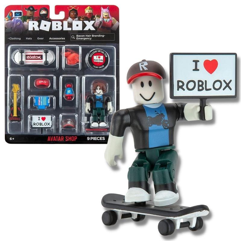 Boneco Roblox Avatar Shop Bacon Hair Branding + Cód Virtual - Jazwares ...