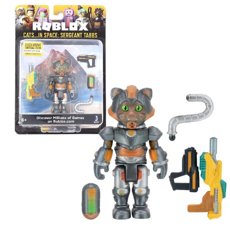 Boneco Roblox Cats Sergeant Tabbs Assessórios + Código Virtual 002211 ...