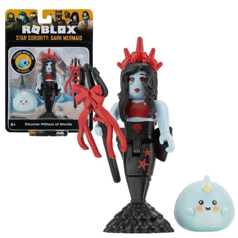 Boneco Roblox Star Sorority - Dark Mermaid Com Cód Virtual - Jazwares ...