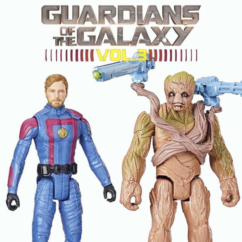 Boneco Star Lord e Groot Guardiões Da Galáxia Vol.3 Marvel - Hasbro ...