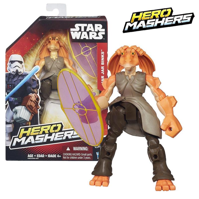 Boneco Star Wars Jar Jar Binks Hero Mashers - Hasbro - Bonecos ...