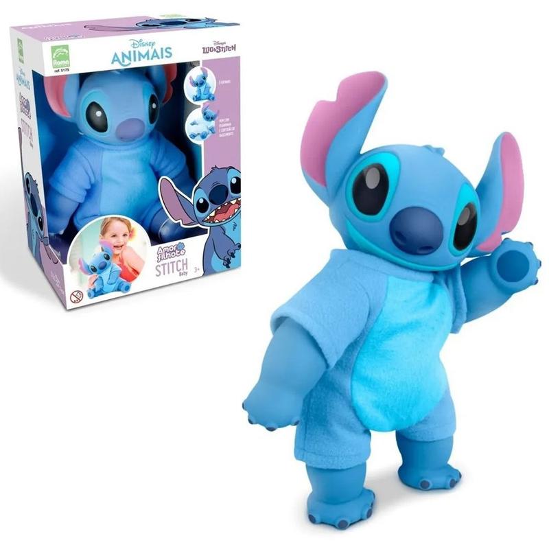 Boneco Stitch Coleção Amor De Filhotes Pijama Certidão 5175 - ROMA ...