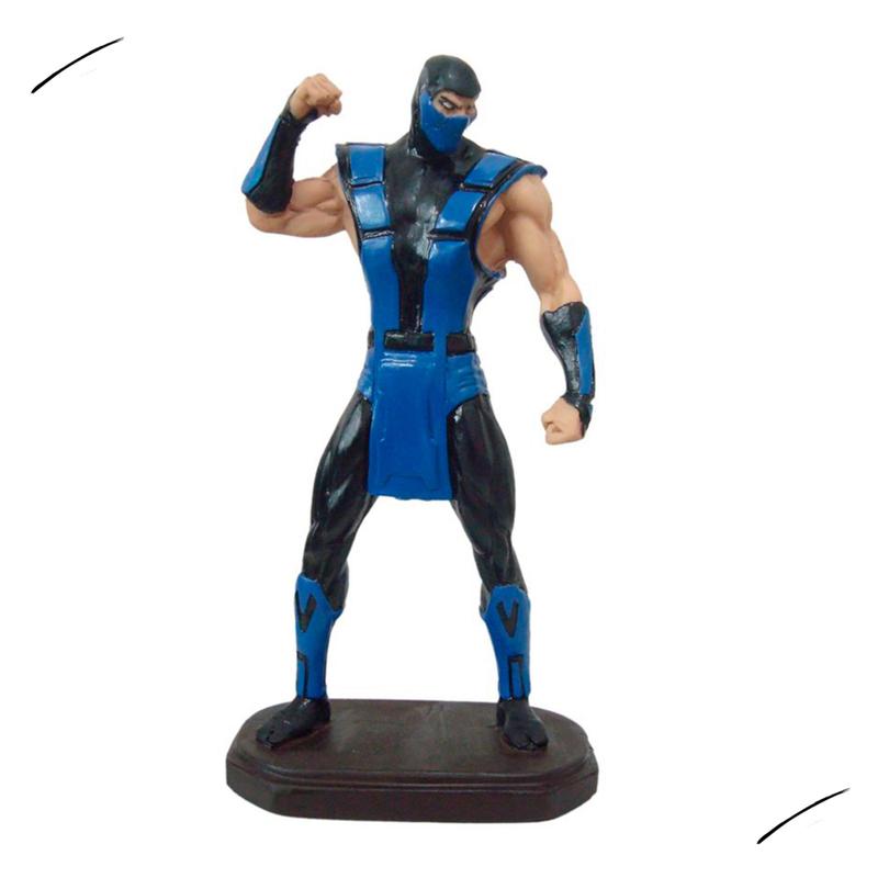 Boneco Sub Zero Mortal Kombat Estatueta Resina Quarto Gamer - Empório ...