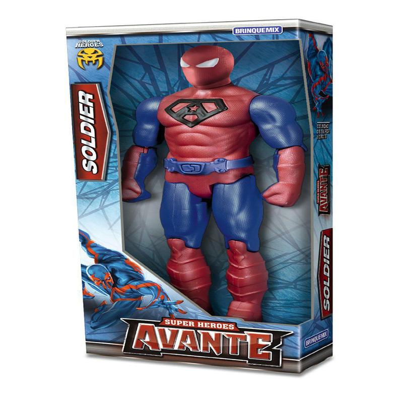 Boneco Super Heroes Avante Soldier Spiderman - Brinquemix - Bonecos ...