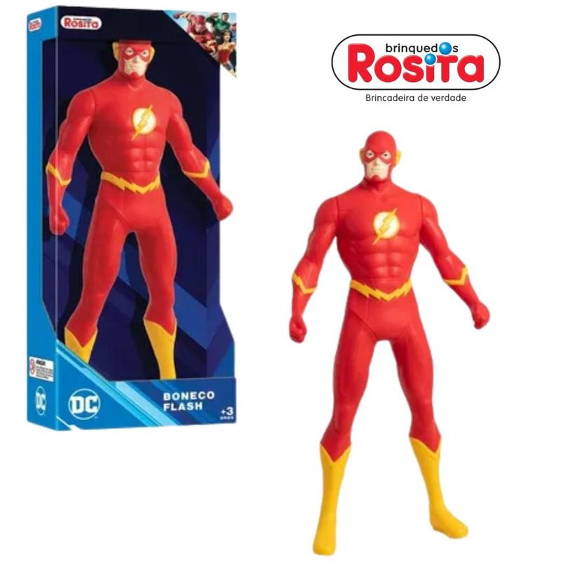 Boneco Super Herói Flash Articulado 45Cm 1097 Rosita - Boneco Flash ...