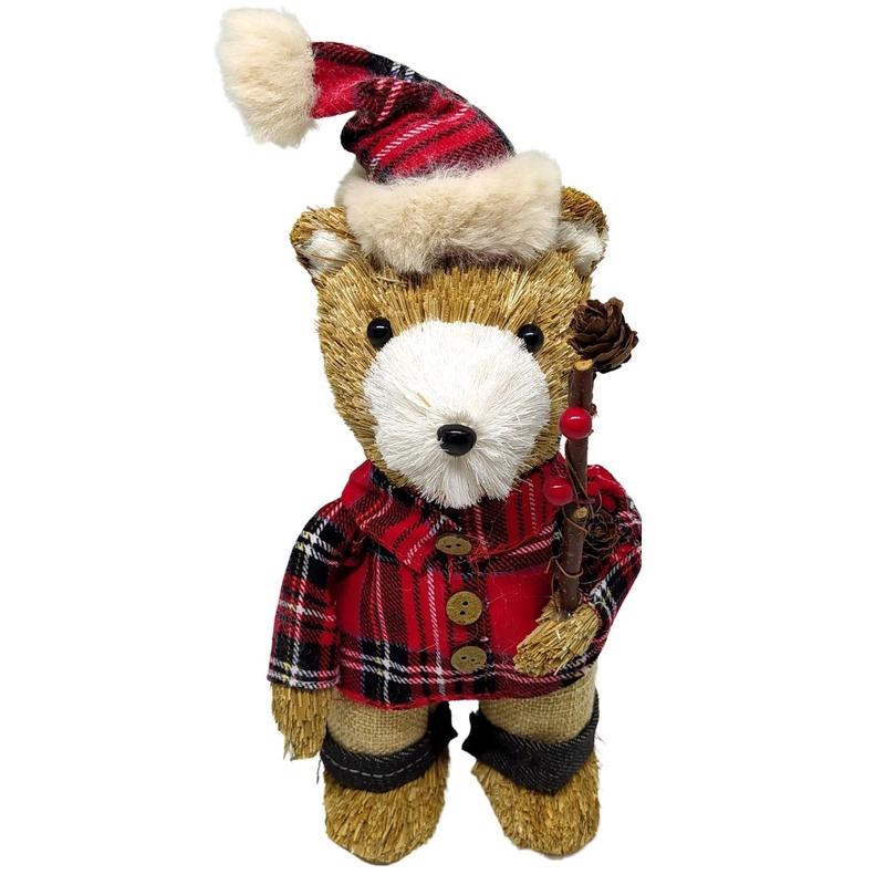 Boneco urso xadrez vermelho - DeA - Bonecos - Magazine Luiza