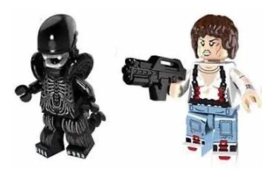 Bonecos Blocos De Montar Alien E Ripley Filme Aliens - Mega Block Toys ...