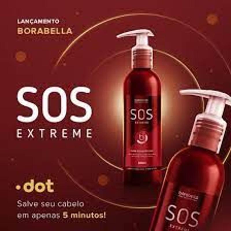 Borabella SOS Extreme Fiber Reconstructor Anti-Emborrachamento - 240ml - Kit de Tratamento para ...