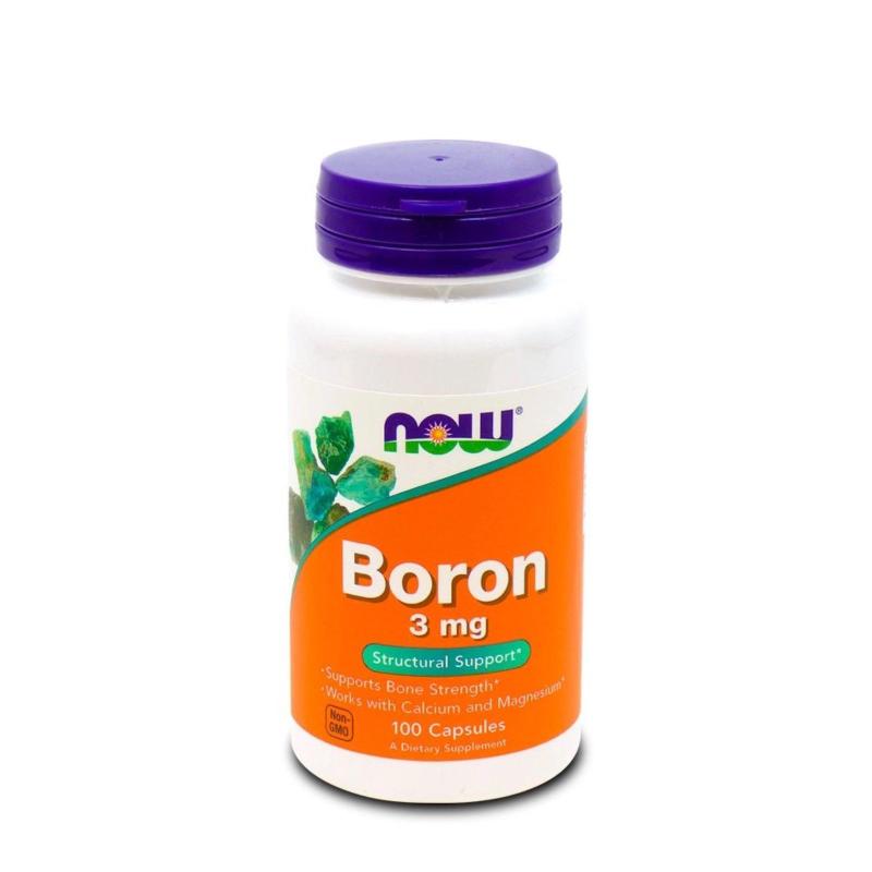 Boro 3 mg 100 capsulas veganas - Now Foods - Vitaminas A-Z - Magazine Luiza