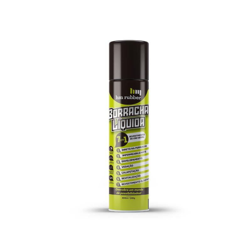 Borracha Líquida Impermeabilizante 400ml Hm Rubber Spray Preto - Impermeabilizante - Magazine Luiza