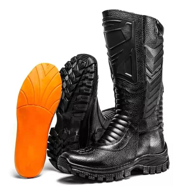 Bota Bombeiro Pm Elite Samu Coturno Cano Longo Masculino - HELAZA ...