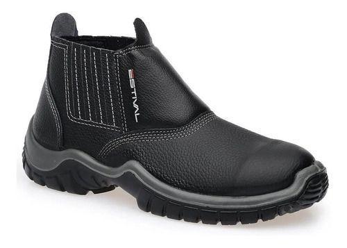 Bota Botina De Segurança Obra Bico Pvc Estival - Botina de Segurança ...