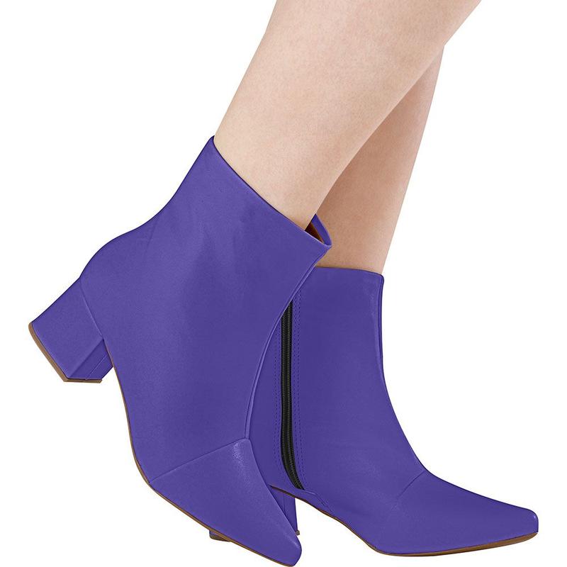 Bota Colorida Cano Curto Tendência Moda Lançamento Botas - Fashionei ...