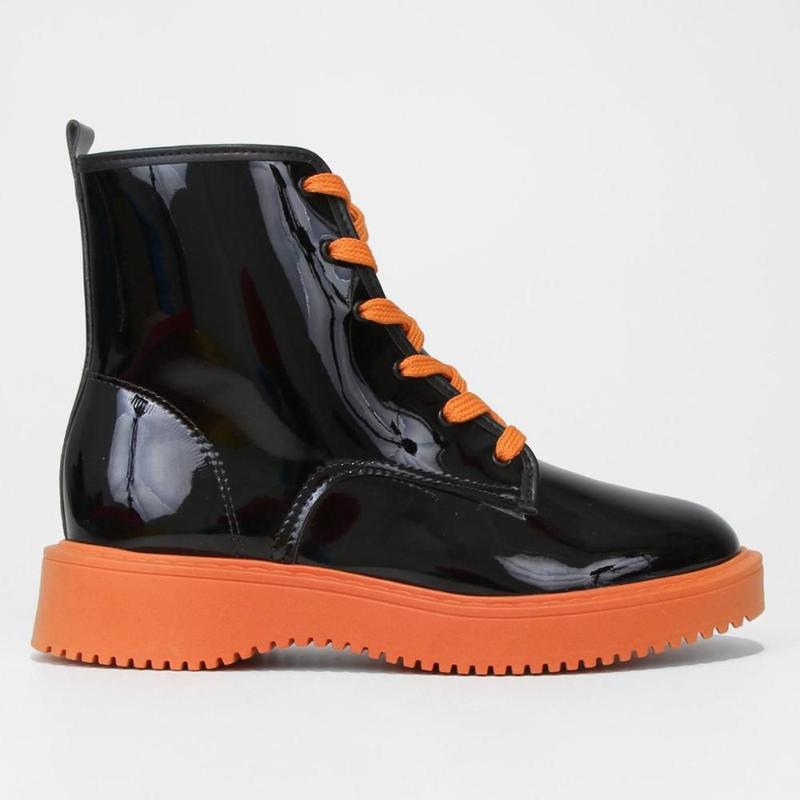 Bota Coturno Cano Médio Moleca Básica Feminina - Coturno Feminino ...