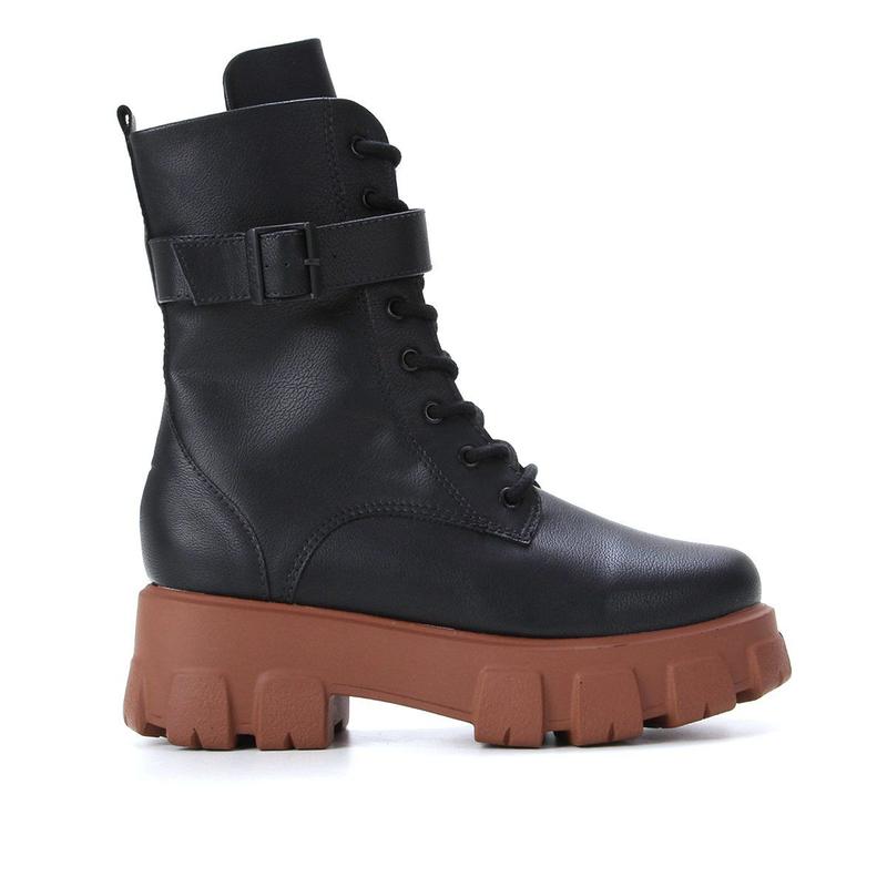 Bota Coturno Colcci Rúbia Tratorada Fivela Feminina - Coturno Feminino ...