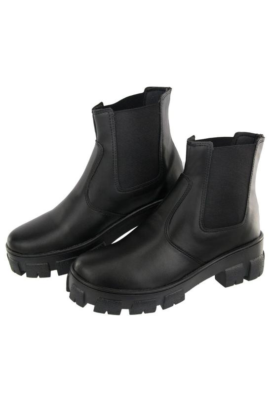 Bota Coturno Feminino Tratorada Chelsea Confortável - Boour - Coturno ...