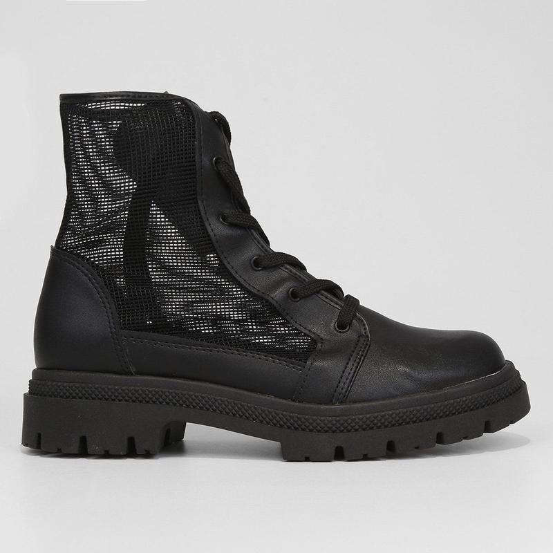 Bota Coturno Moleca Cano Médio Feminina - Coturno Feminino - Magazine Luiza
