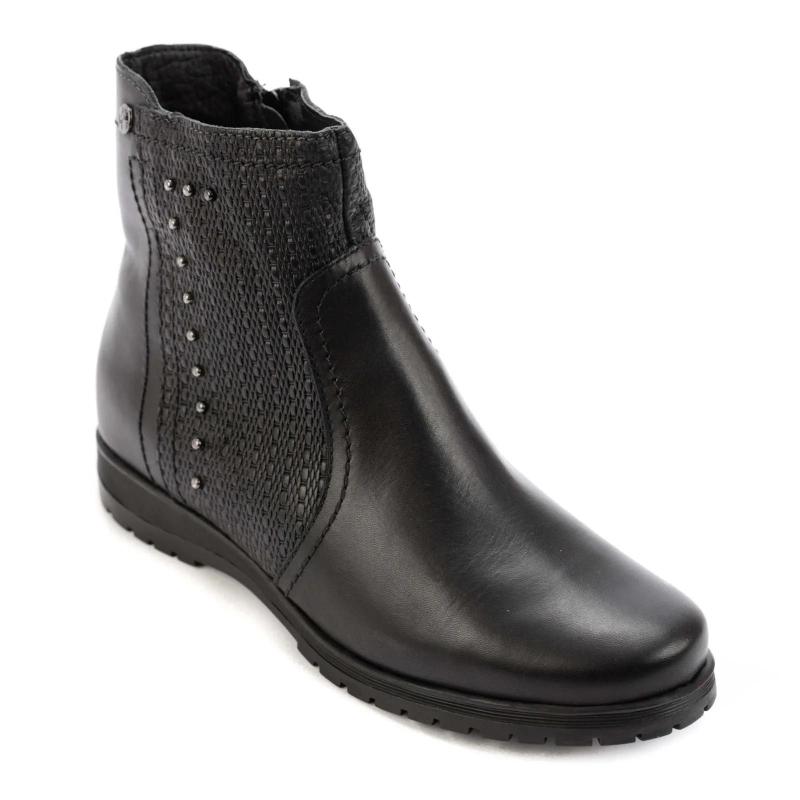 Bota Feminina Bottero Ankle Boot Coturno Couro Cano Curto - Ankle Boots ...