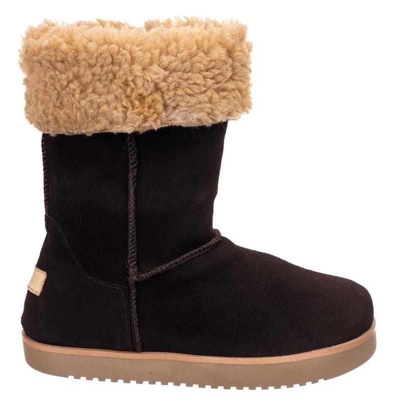 Bota Feminina Sibéria Couro Para Frio Neve Bota de Pelo Confortável e ...