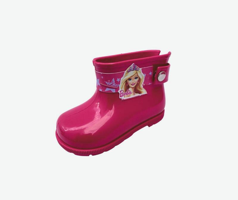 Bota Galocha Rosa Infantil Bebe Personagem Barbie Menina Barato ...