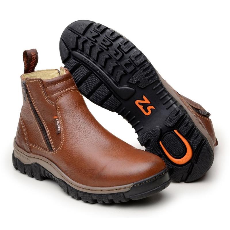 Bota Masculina Couro Zebu Chelsea Adventure Timber Choco Mid - Pires ...