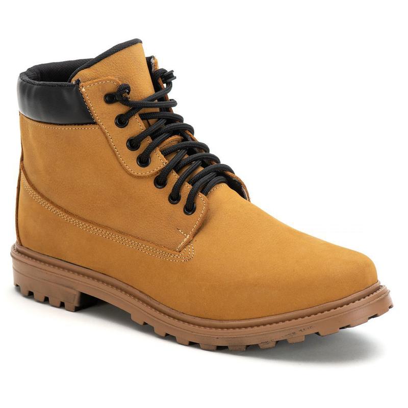 Bota Masculina Yellow Couro Solado Costurado Super Reforçada - Roma ...