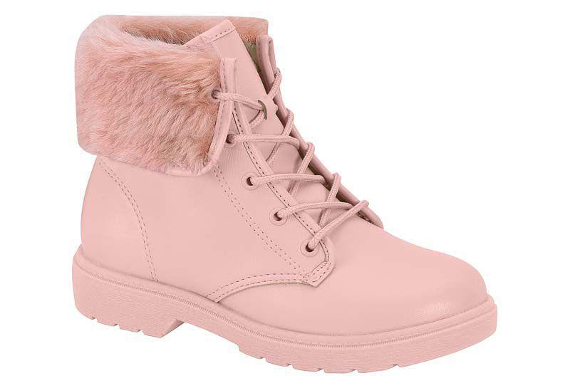 Bota Menina Coturno Com Pelinho Molekinha Blogueira 2164117 - Bota ...