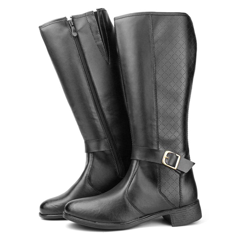 Bota Montaria Cano Longo Texturizada Feminina - Dona Beja - Bota ...