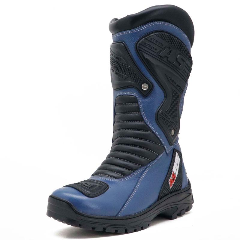 Bota Motociclista Cano Alto AS-95 PRO Couro 405 - Atron Shoes - Botas ...